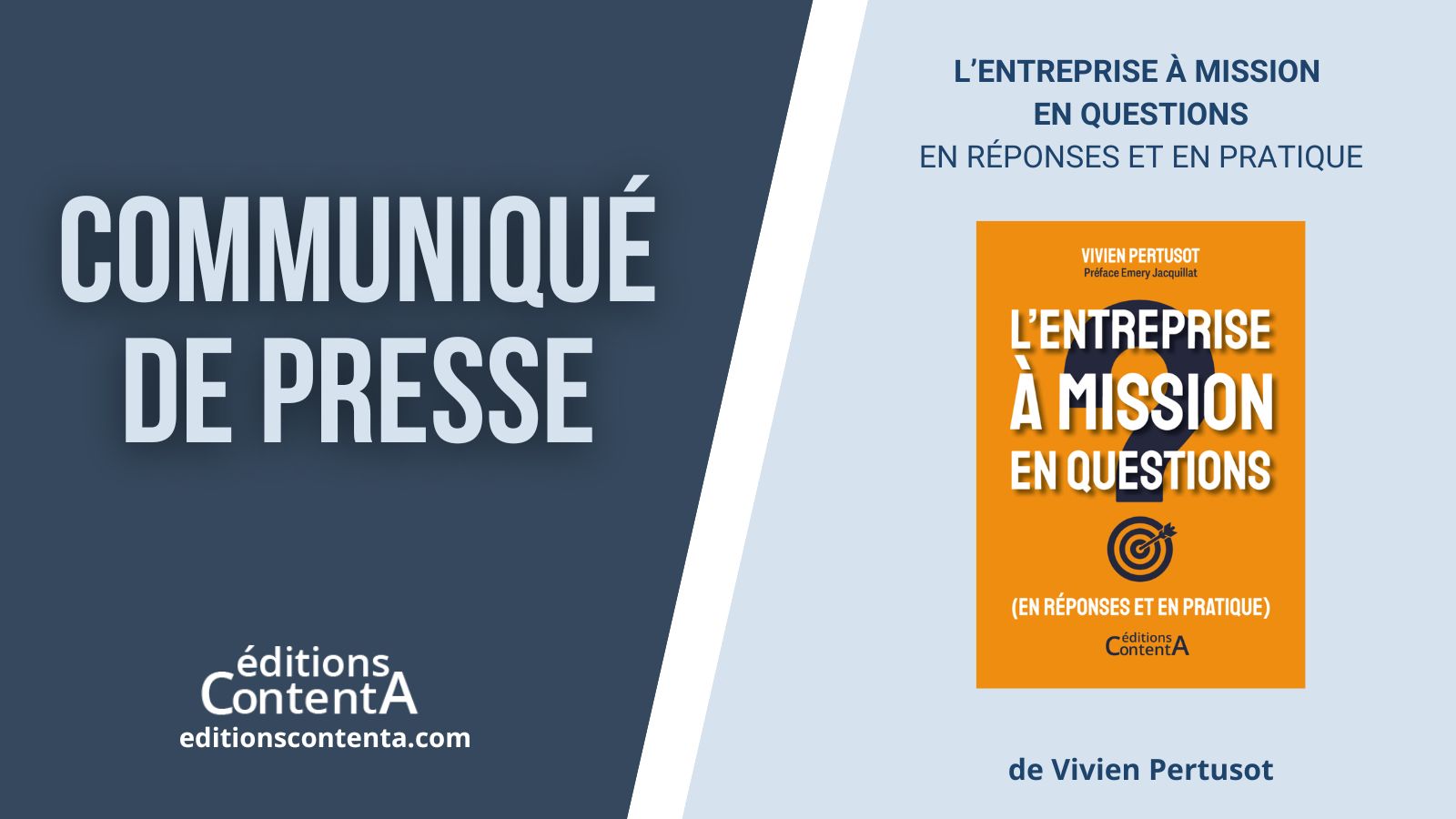 Communiqué de presse « L’entreprise à mission en questions » de Vivien ...